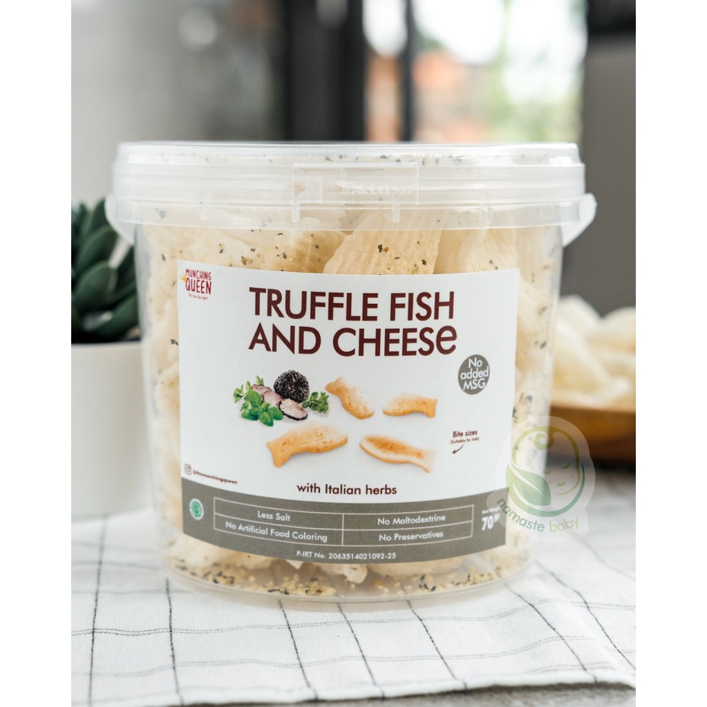 Jual MUNCHING QUEEN - TRUFFLE FISH AND CHEESE WITH ITALIAN HERBS 70GR ...