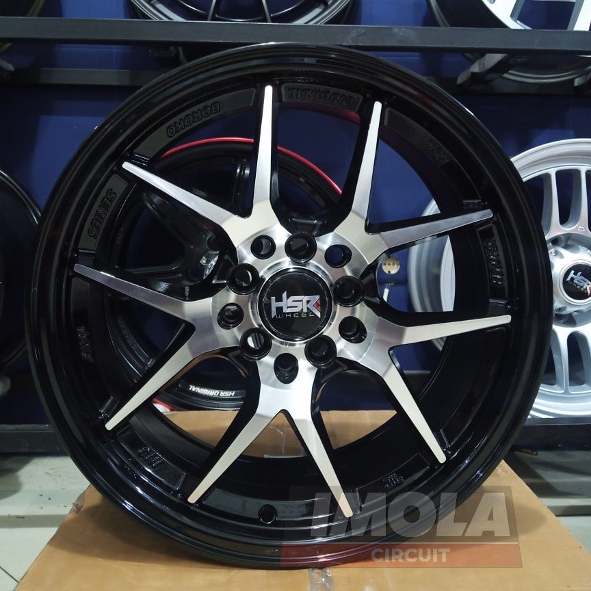 Jual Velg mobil ring 16 HSR wheel HYURA BOROKO 02 pnp ertiga sienta altis rush lebar 7 pelek R16 ...