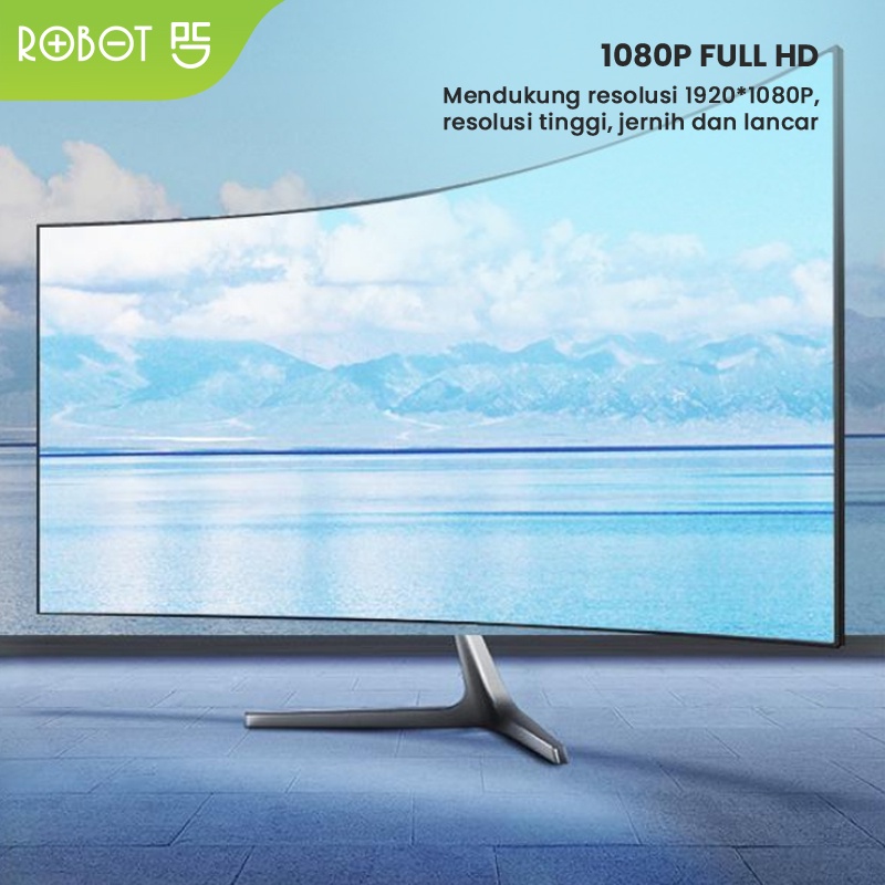 Jual ROBOT Adapter Konektor HDMI TO VGA Kualitas Resolusi HD Resolusi ...