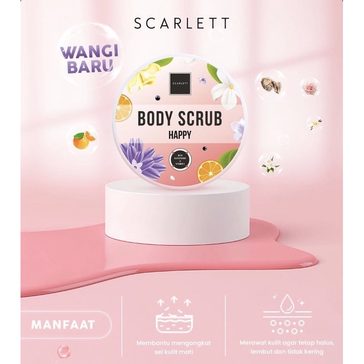 Jual Scarlett Whitening Happy Charming Jolly Loving Series ( Body Cream ...