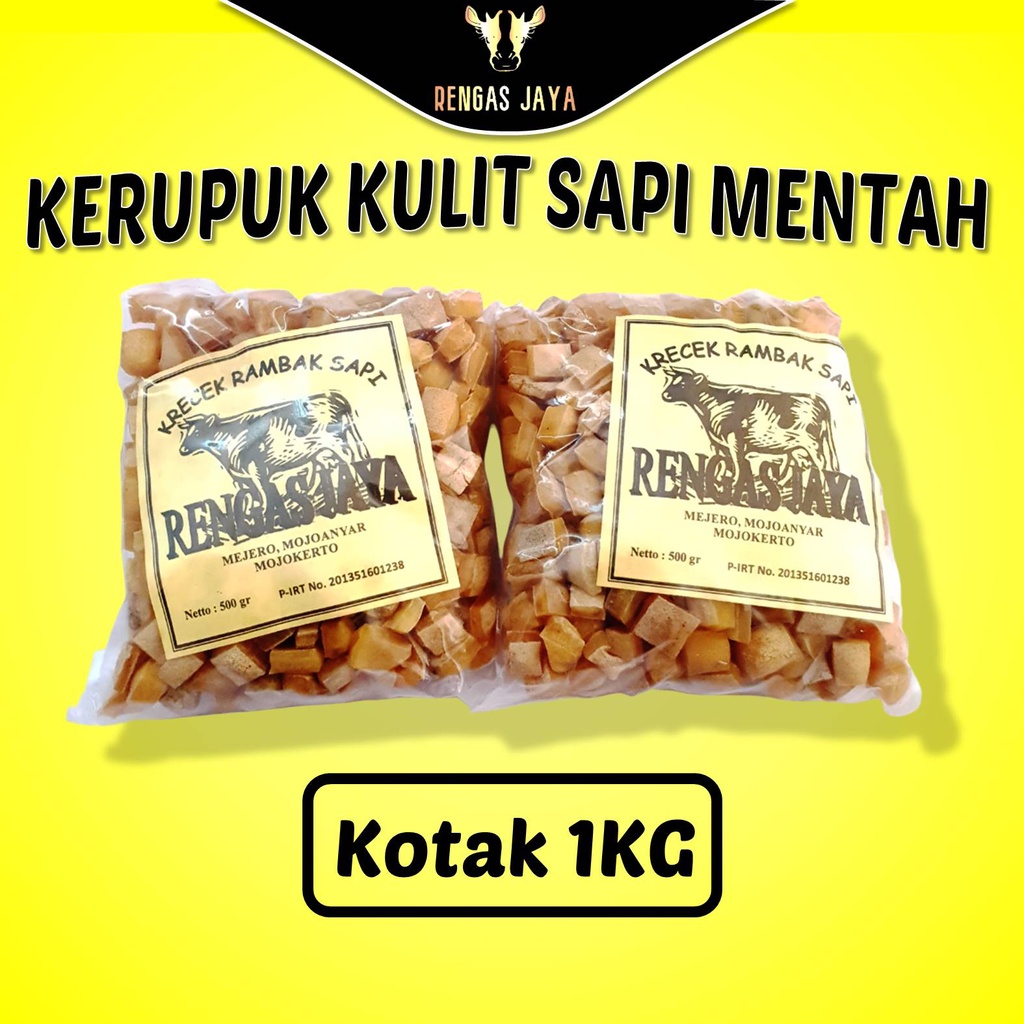 Jual Kerupuk Rambak Mentah Kulit Sapi Asli Krupuk Rambak Sapi Mentah ...