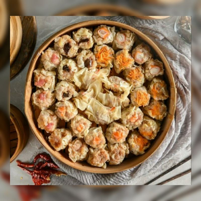 Jual FROZEN DIMSUM SOMAY HOMADE 1 PORSI ISI 5PC BASE ADONAN UDANG AYAM ...