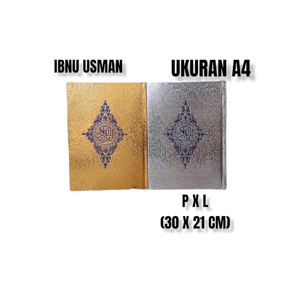 Jual ALQURAN COVER PERAK | TANPA TERJEMAH ( SUPER BESAR A4) 30 X 21 CM ...