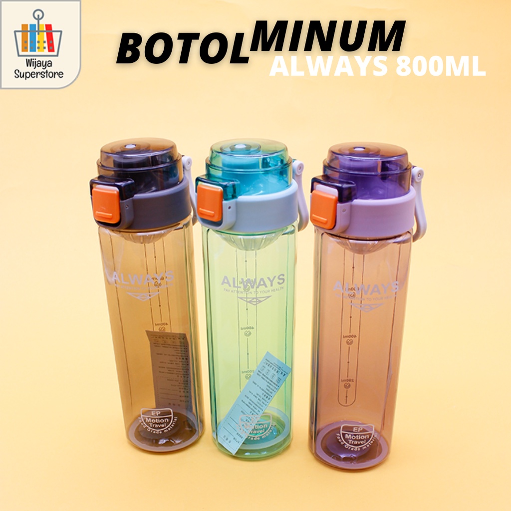 Jual Botol Air Minum 800 ml - Thumbler Infused Water + Filter Saring ...