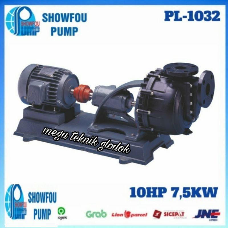 Jual Pompa Chemical / Kimia SHOWFOU PL 1032 10HP 7,5Kw 3Phase Self-Priming | Shopee Indonesia