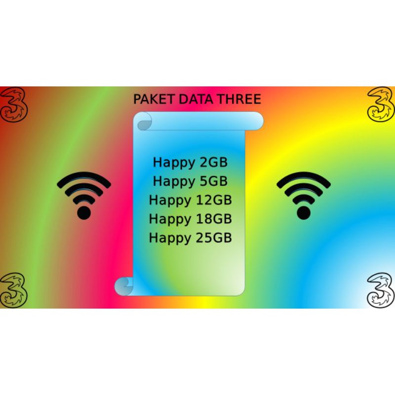 Jual Paket Data Happy Three | Shopee Indonesia