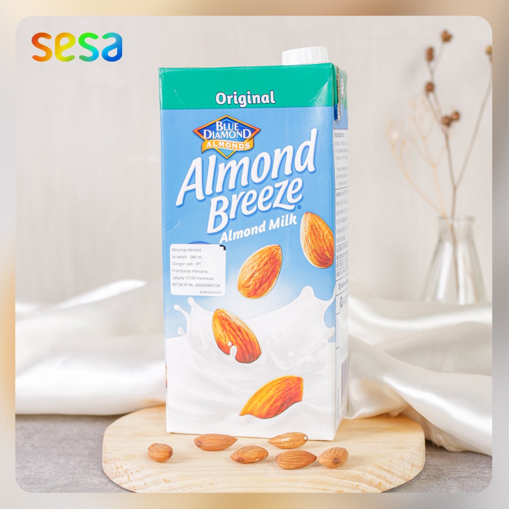 Jual BLUE DIAMOND Almond Breeze Milk Original 946ml - Susu Non-Diary Fresh Segar | Shopee Indonesia