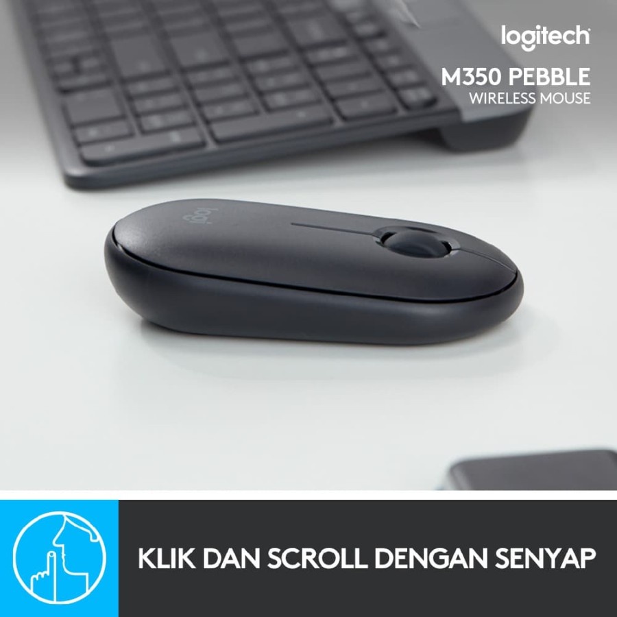 Jual LOGITECH PEBBLE M350 WIRELESS MOUSE | Shopee Indonesia