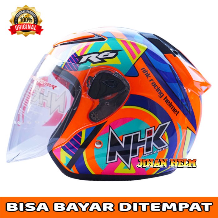 Jual HELM / NHK / HELM NHK / HELM NHK R6 PIGMENT ORANGE TERMURAH ...