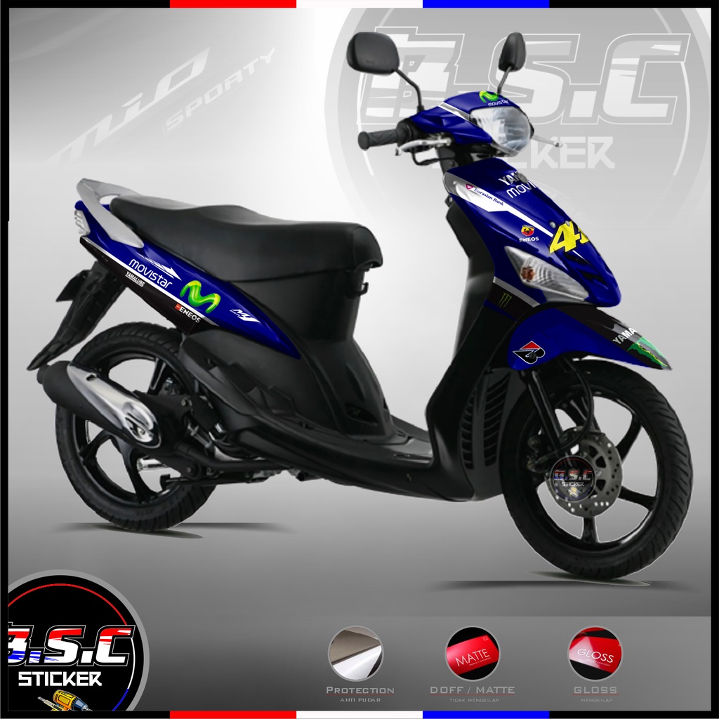 Jual Sticker Decal Full Body Mio Sporty Mio Generasi 1 Motif Movistar ...
