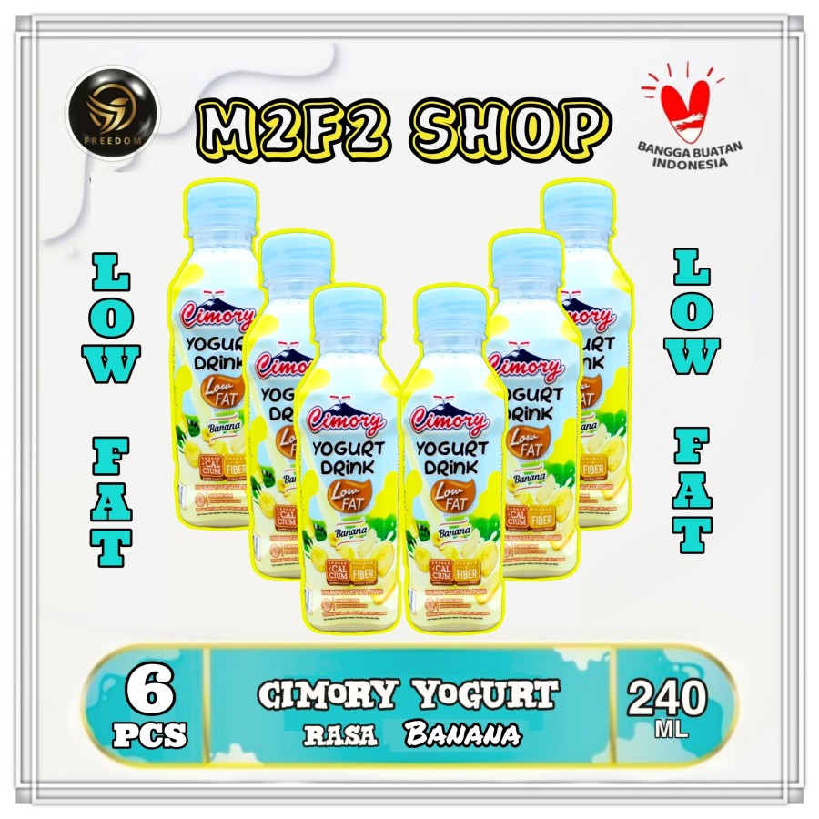 Jual Yogurt Cimory Drink Low Fat Banana | Pisang - 240 ml (Kemasan 6 Pcs) | Shopee Indonesia