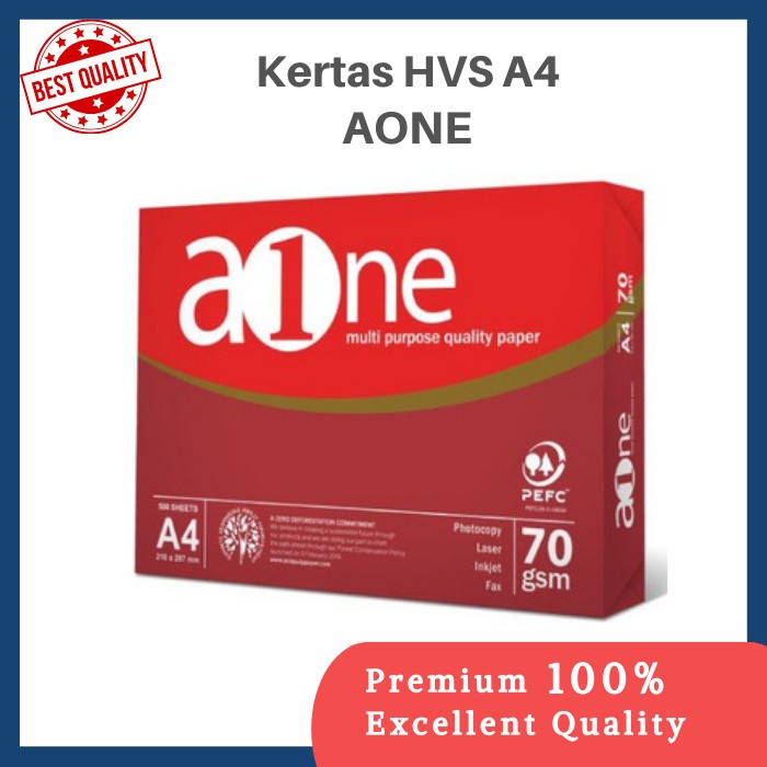 Jual KERTAS HVS / FOTOCOPY F4 A4 AONE F4 70 GSM | Shopee Indonesia