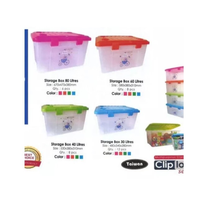 Jual Clip Lock Container Box Kontainer Kotak Penyimpanan Tutup Engsel ...