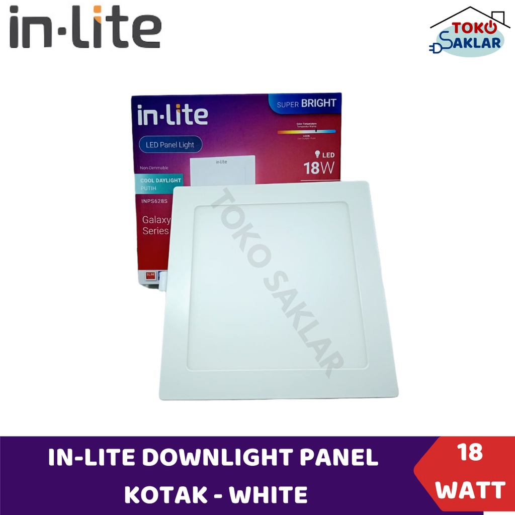 Jual INLITE Downlight Led Panel 18 Watt KOTAK 18w (BERGARANSI 1 TAHUN ...