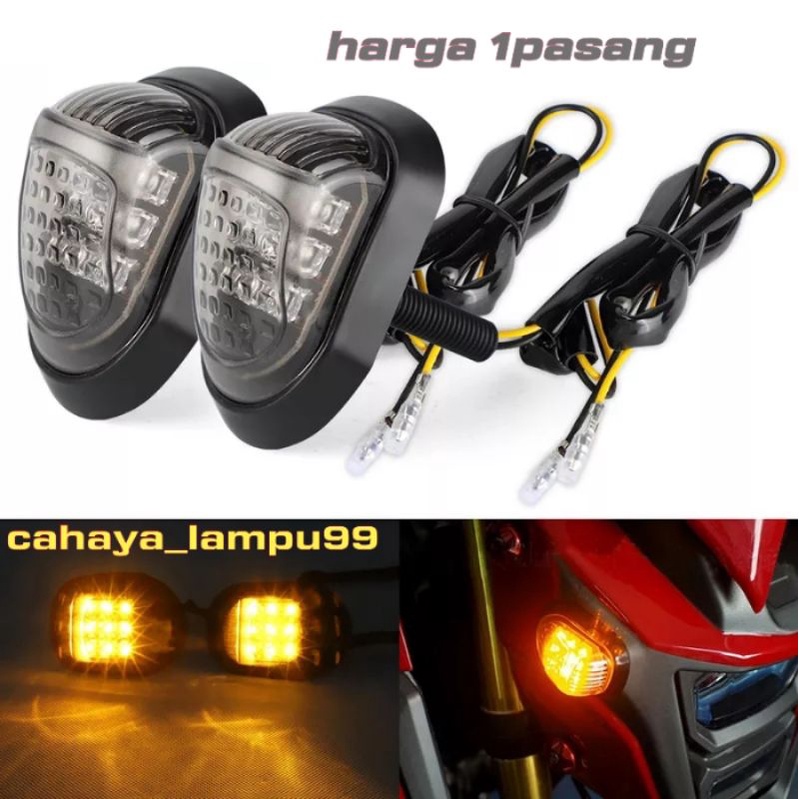 Jual SEIN SEN TEMPEL KODOK SEIN TEMPEL LED UNIVERSAL NINJA R RR MONO KLX R15 | Shopee Indonesia