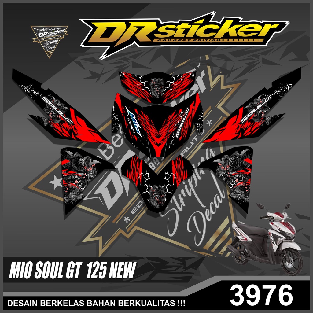 Jual 3976 Decal Variasi Fullbody Motor Mio Soul Gt 125 New Lis Variasi ...
