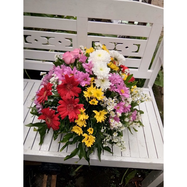 Jual bunga meja aster / bunga meja mawar /bunga meja mirah bandung ...