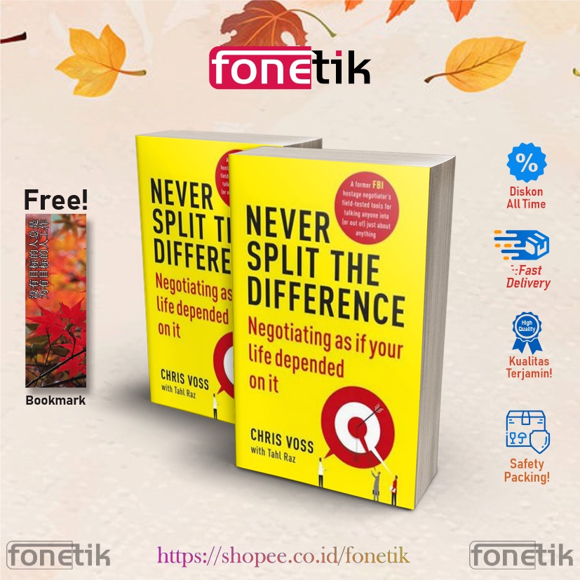 Jual Never Split the Difference - Chris Voss, Tahl Raz (English Version) | Shopee Indonesia