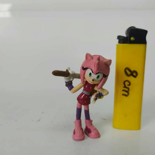 Jual mainan action figure amy rose hammer sonic the hedgehog series ...