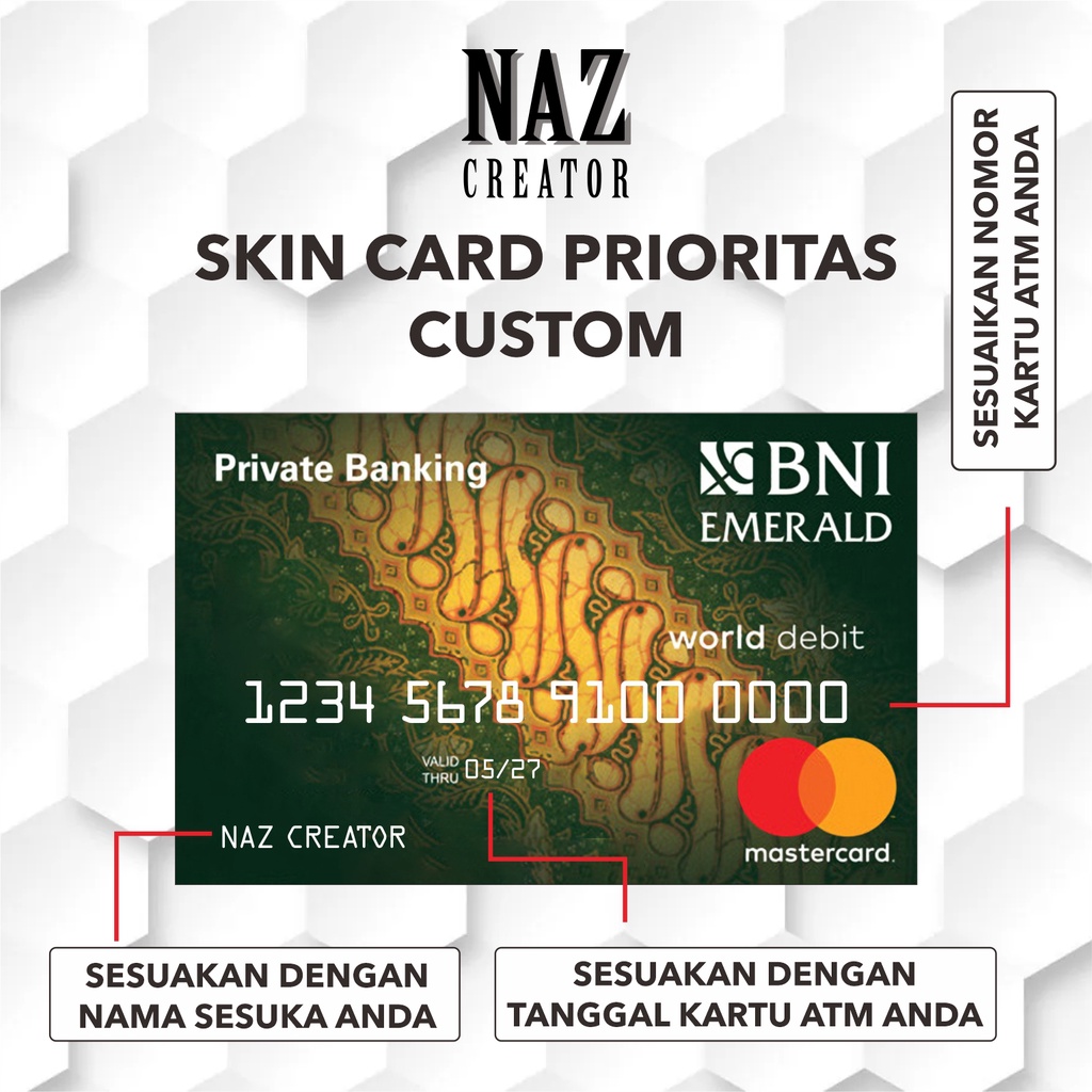 Jual BCA, BNI, MANDIRI, BRI, PRIORITAS STIKER SKIN ATM CARD [STIKER ...