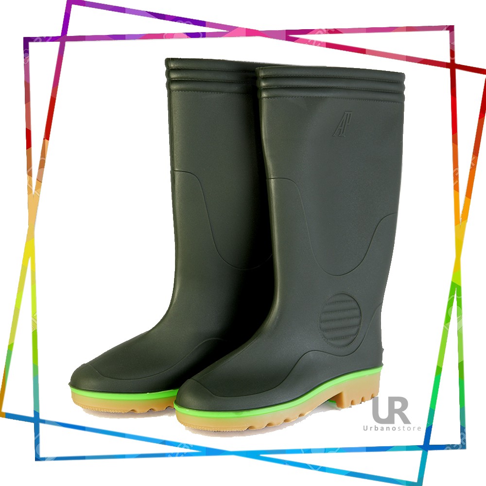 Jual Sepatu Boot Karet Panjang Hijau Original AP SUPER 2003 | Shopee ...