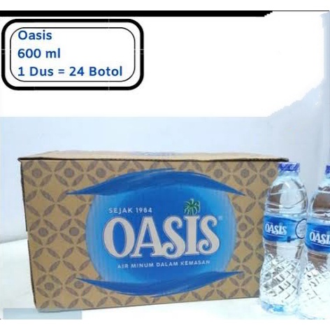 Jual Oasis Air Mineral Air Mineral Oasis Air Minum Kemasan Botol 600ml ...