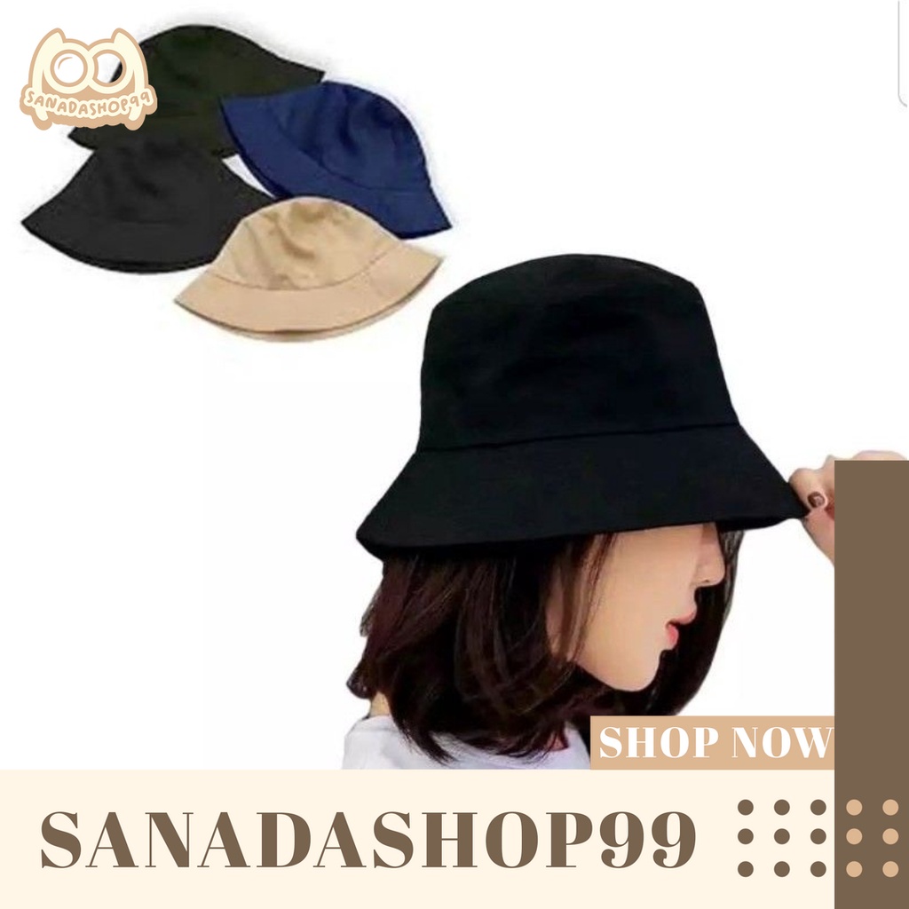 Jual (TP17) Topi Bucket Premium Tanpa Tali Topi Bucket Korea Topi ...