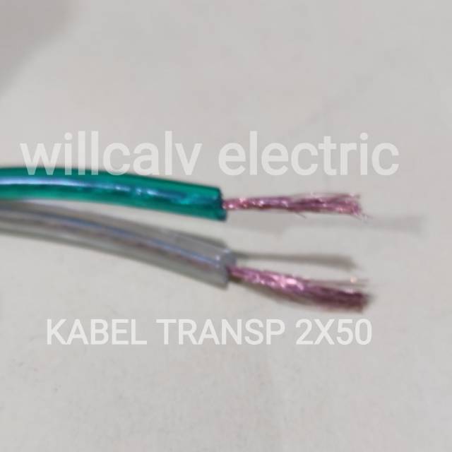 Jual KABEL TRANSPARAN 2X50 - KABEL AUDIO 2X50 TEMBAGA HARGA PERMETER ...
