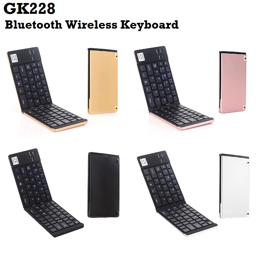Jual GK228 Folding Bluetooth Wireless Keyboard - Keyboard Lipat ...