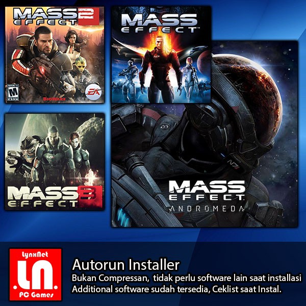 Jual Mass Effect Collection ( 1, 2, 3, Andromeda ) Ultimate - PC DVD ...