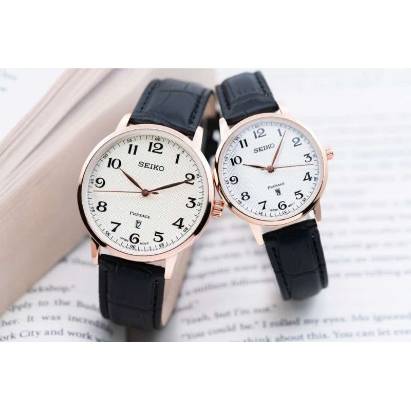Jual jam tangan SEIKO murah cewek cowok tali kulit | Shopee Indonesia