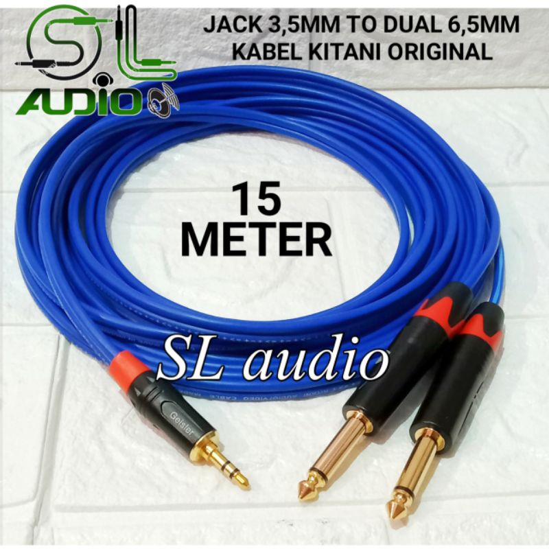Jual Kabel konektor hp / laptop ke mixer audio jack jek hape jack 3,5mm ...