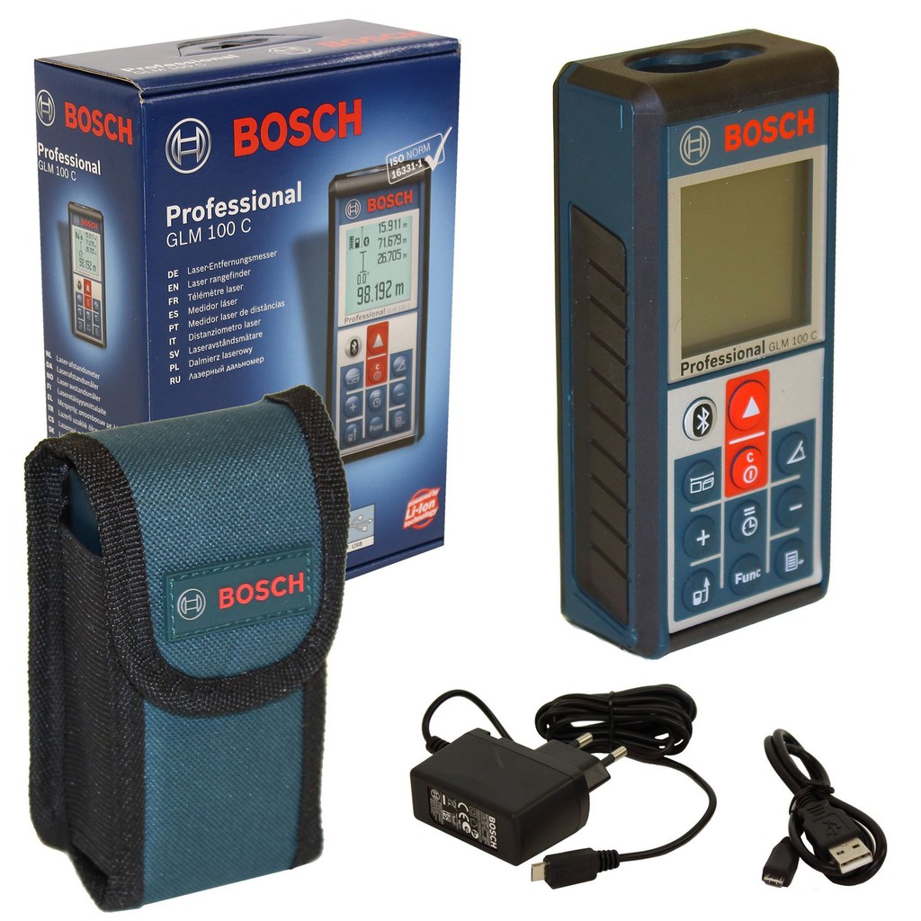 Jual meteran Digital Laser Bluetooth bosch glm100c glm 100 c | Shopee ...