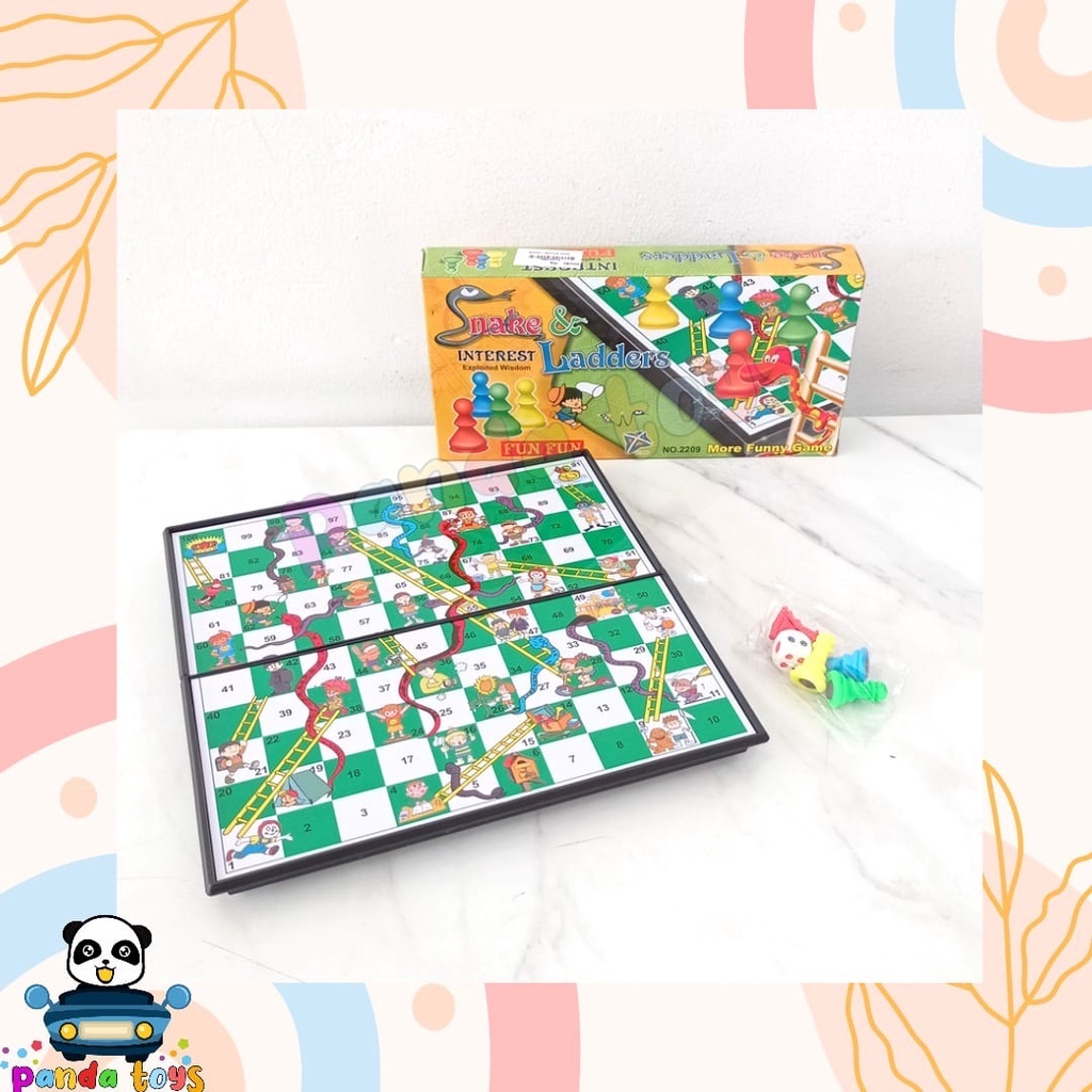 Jual PANDA TOYS SEMARANG Mainan Ular Tangga Snake And Ladder 2209 Board ...