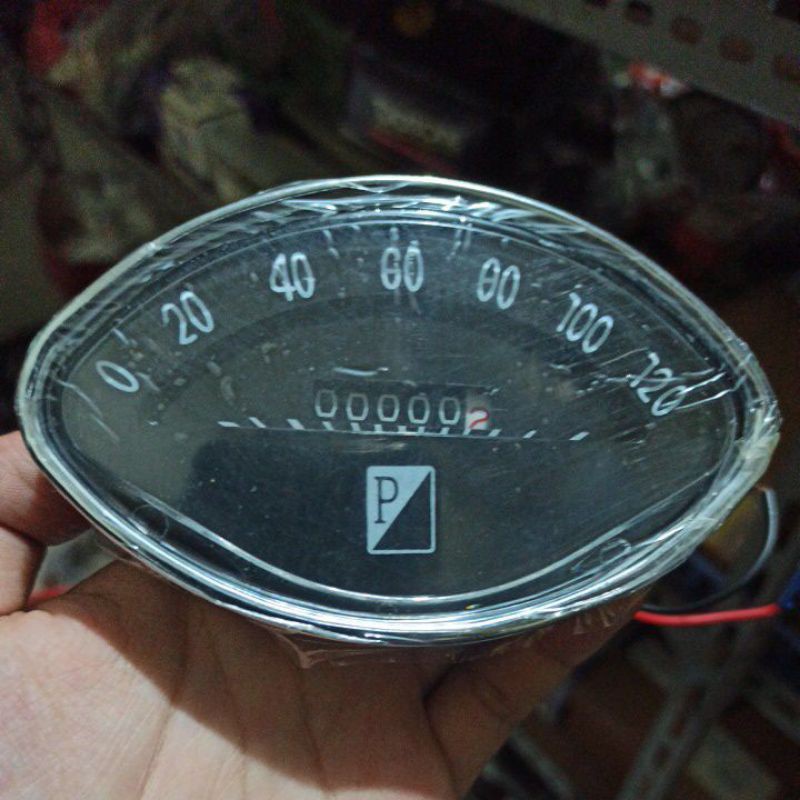 Jual Speedometer / kilometer Vespa Super thn 75 dan 78 ( hitam / putih ...