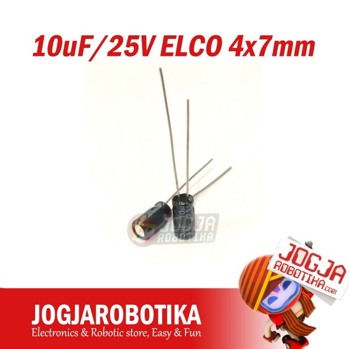 Jual 10uF/25V ELCO 4x7mm | Shopee Indonesia