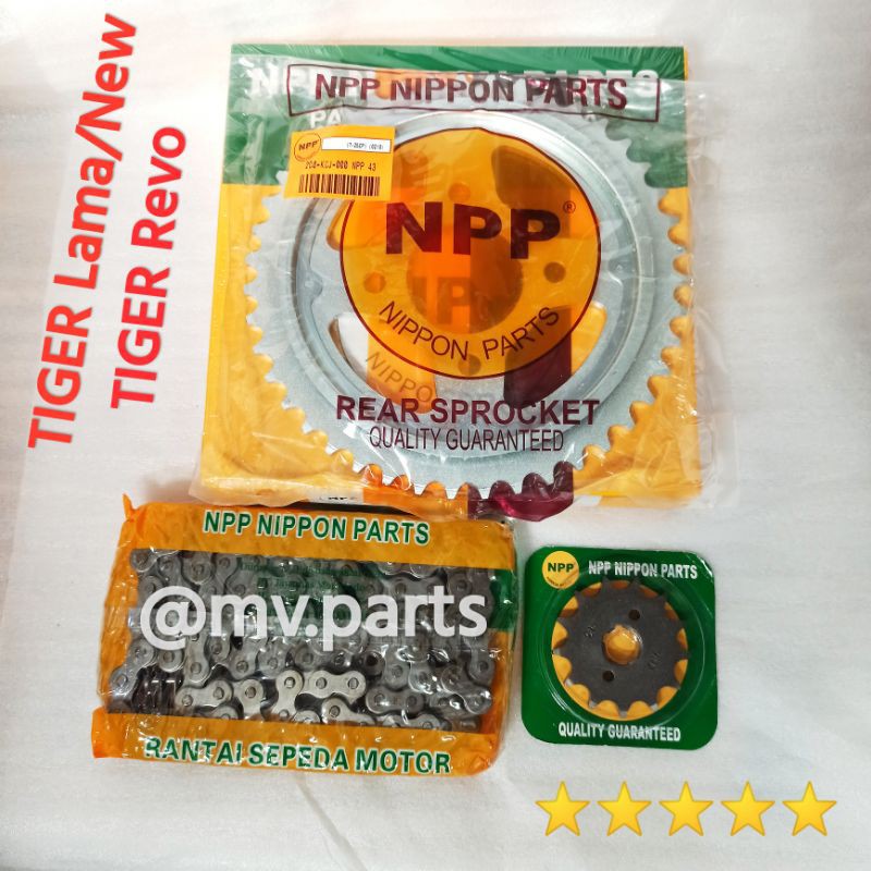 Jual Paket Gir Set Gear Set TIGER OLD Lama TIGER NEW TIGER REVO 520-106 ...