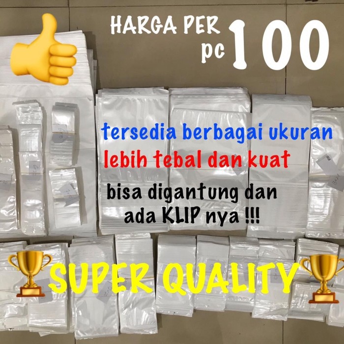 Jual PLASTIK ZIPLOCK 25 X 35 PLASTIK KLIP ZIP LOCK CLIP 25x35 isi ...