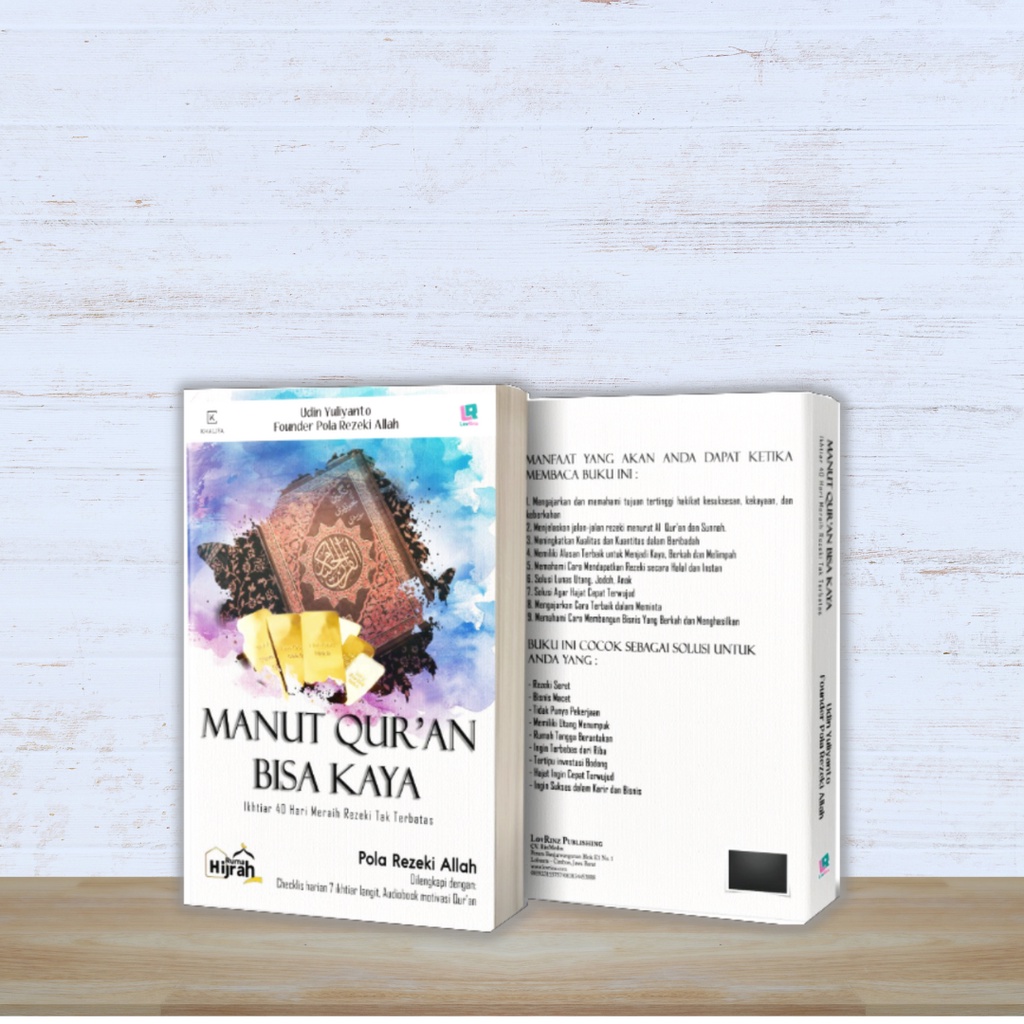 Jual Buku Manut Qur'an Bisa Kaya Udin Yuliyanto Original Bestseller I Buku Bacaan Solusi Lunas ...