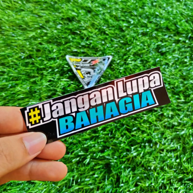Jual stiker sponsor jangan lupa bahagia | Shopee Indonesia
