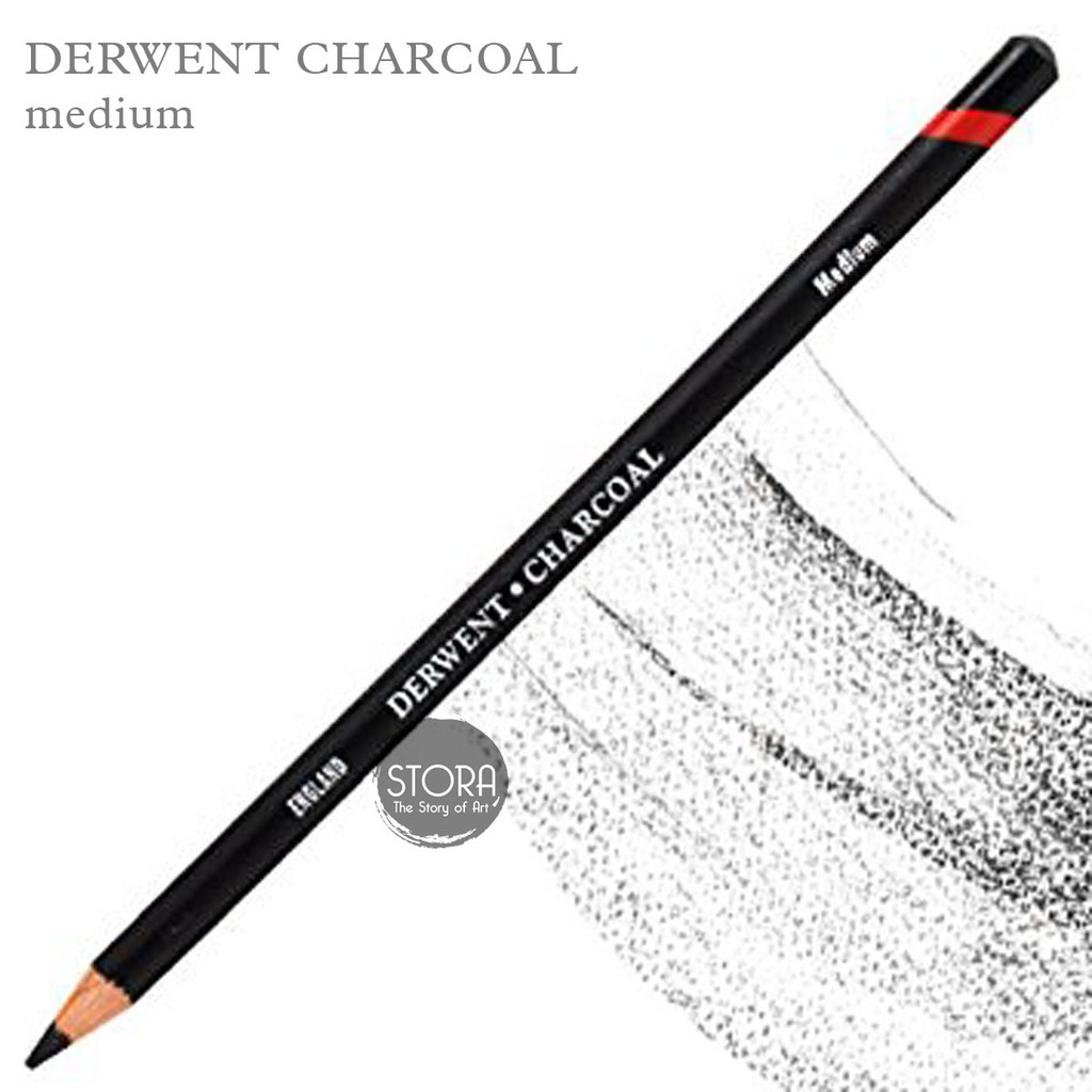 Jual Derwent Charcoal Pencils MEDIUM / Pensil Arang | Shopee Indonesia