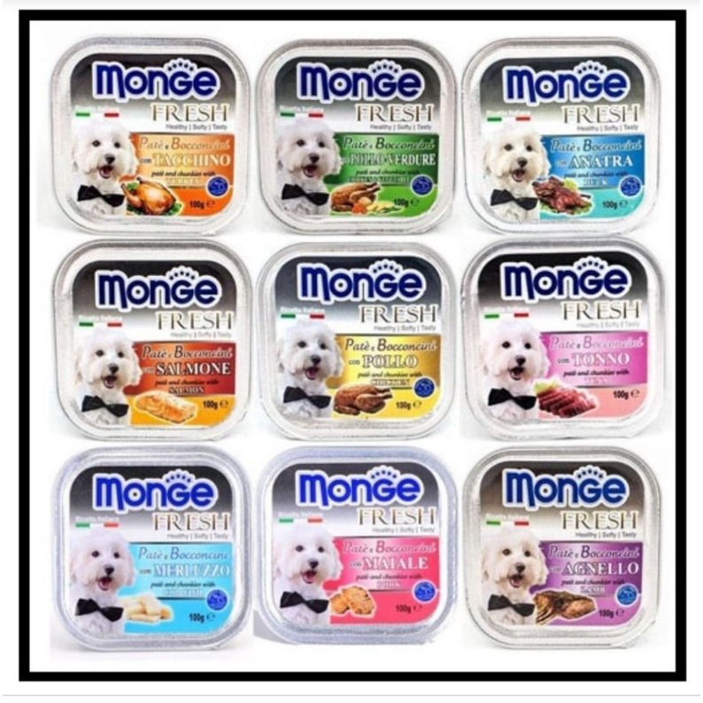 Jual MONGE DOG FOOD MONGE FRESH 100 GR WET DOG FOOD PREMIUM / MAKANAN ...