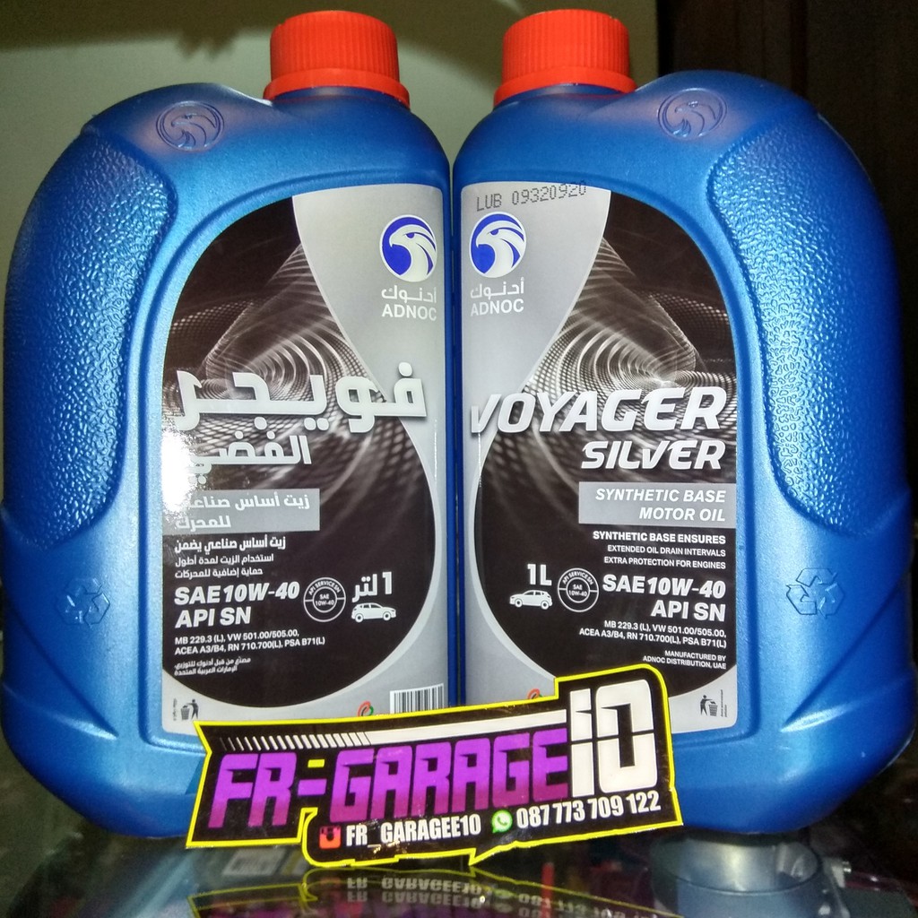 Jual oli mesin adnoc voyager silver 10w-40 1 liter oli arab syntetic ...