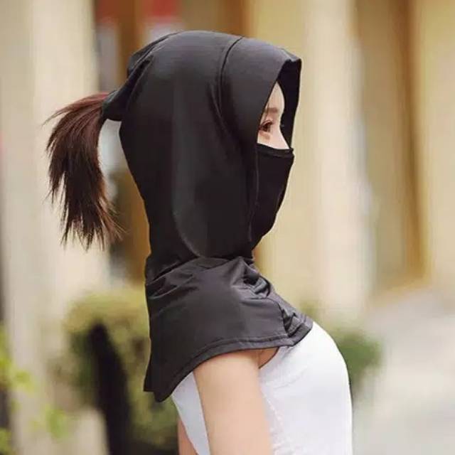 Jual masker olahraga anti uv matahari debu angin topi pelindung wajah ...