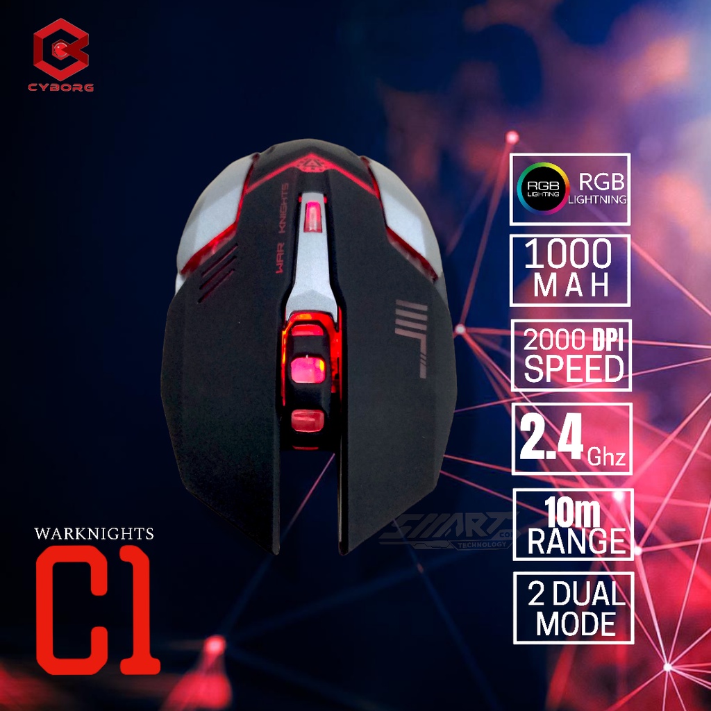 Jual Mouse Gaming Wireless Cyborg C1 | Shopee Indonesia