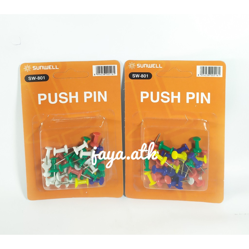 Jual PUSH PIN PAKU PAYUNG PAKU TEKAN JARUM TEKAN PAKU PIN PUSH PIN PAKU ...
