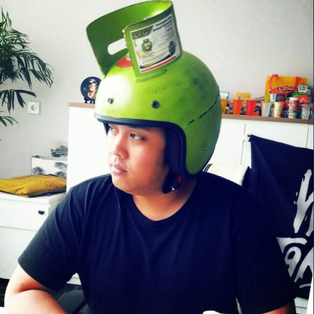 Jual Helm Helem Gas Lpg Dewasa Helm Bogo Retro Tabung Gas LPG 3kg | Shopee Indonesia