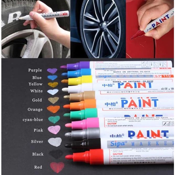 Jual Spidol Ban Baret Lecet Marker Car Scratch Repair Paint Pen Warna ...