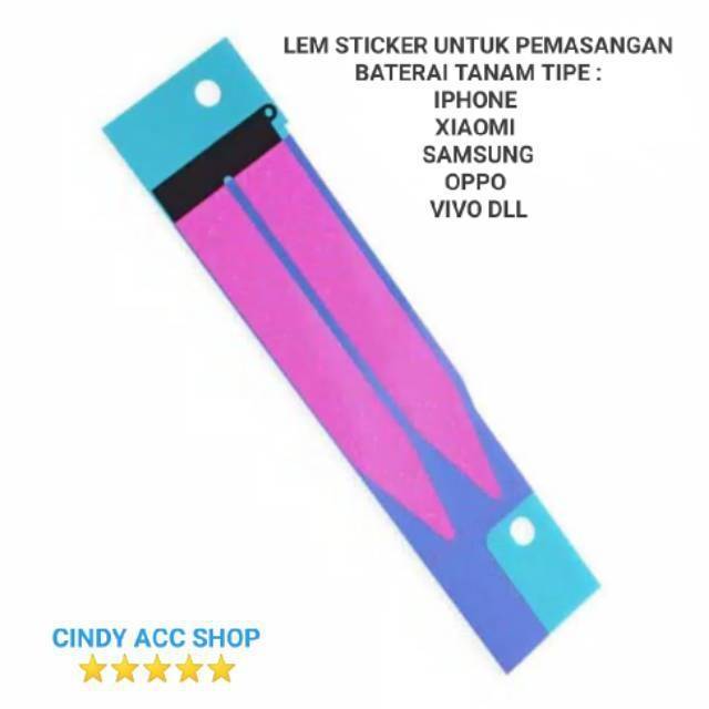 Jual Lem Sticker Adhesive Baterai Batre Battery Tanam For tipe IP ...