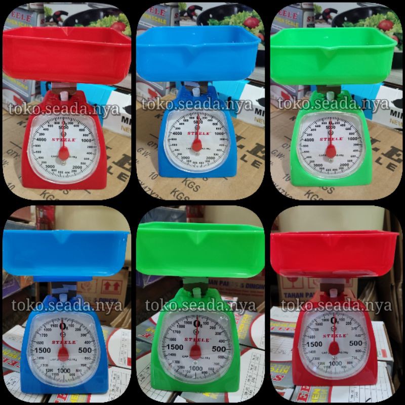 Jual KITCHEN SCALE/TIMBANGAN KUE STEELE 2KG/5KG timbangan buah ...
